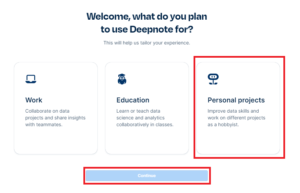 JupyterのようなWebベースのノートブック「Deepnote」（その1：Deepnoteのアカウント作成とプロジェクト作成） – セールスアナリティクス